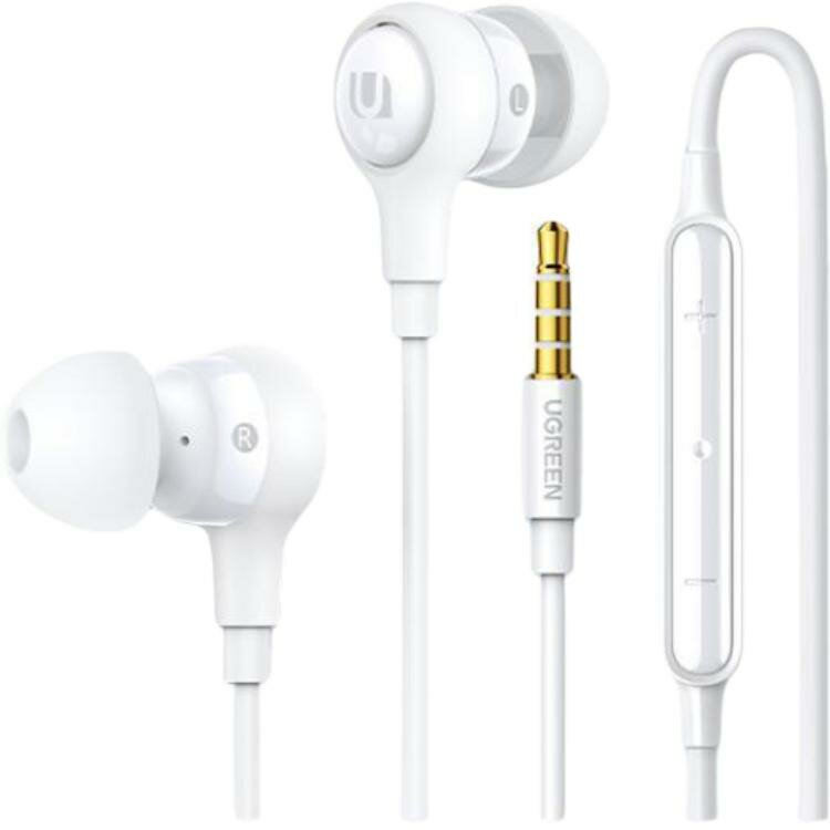 Проводные наушники-вкладыши унисекс UGREEN 5940056, с микрофоном, для смартфона и планшета