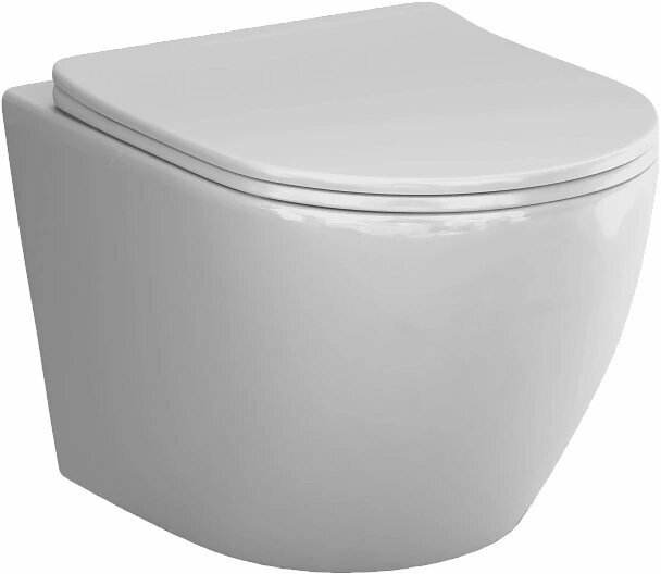 Унитаз подвесной AM.PM Like C801901SC безободковый, торнадо, с сиденьем микролифт, белый