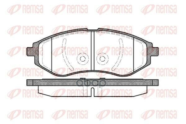 986 00 D11129-01 ! колодки дисковые п Daewoo Kalos 1.2i/1.4i 02> Remsa арт. 098600