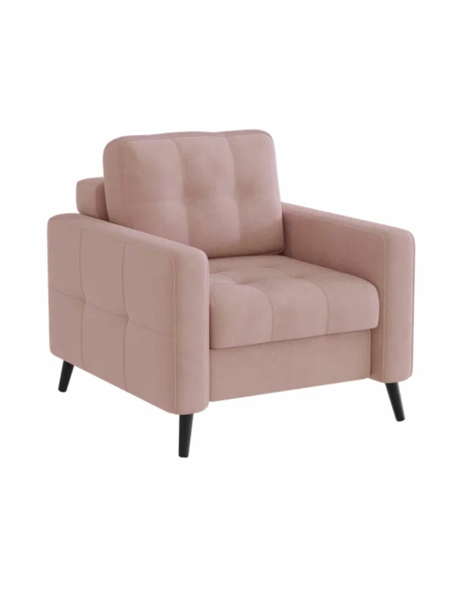 Домани Кресло интерьерное Лира 870х890х940, Пыльная роза