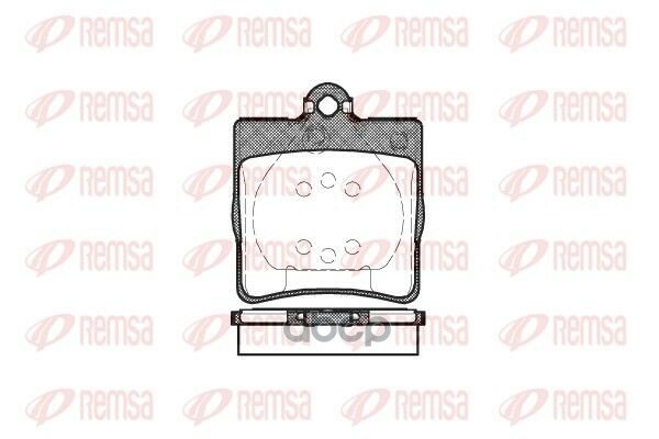 678 00 FDB1311=571925B ! колодки дисковые з MB W202 1.8-2.5TD 93-01/W210 2.0-3.0TD 96-02 Remsa арт. 067800