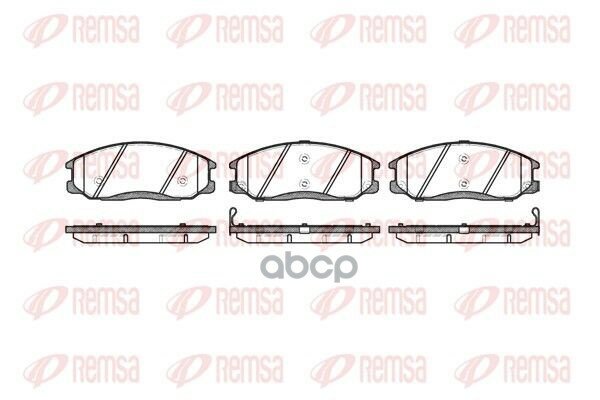 Колодки торм. пер. Remsa арт. 0771.02