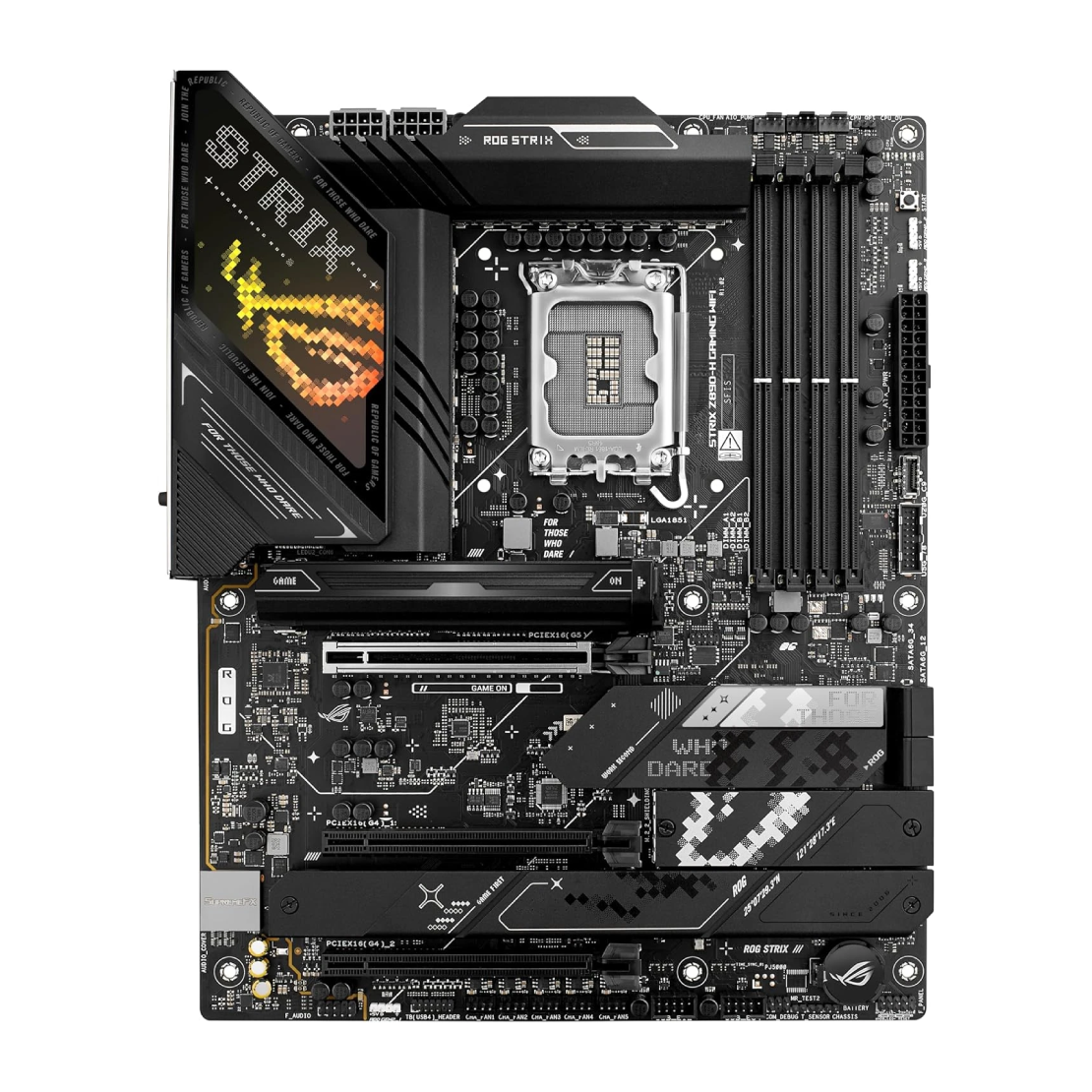 Материнская плата ASUS ROG STRIX Z890-H GAMING WIFI (90MB1K20-M0EAY0) LGA 1851, Intel Z890, 4хDIMM DDR5 256 ГБ, черный