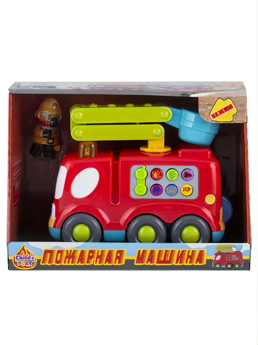 Пожарная машина "Child's Play" LVY023, звуковые и световые эффекты, для детей от 3-х лет