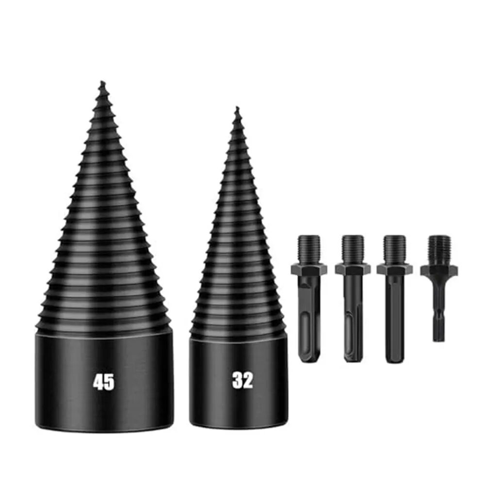 Дровокол Простой Дровокол Съемное Сверло для раскалывания древесины диаметром 32 мм + 45 мм