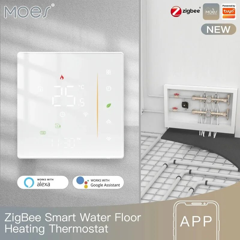 MOES Zigbee Термостат для водяного отопления
