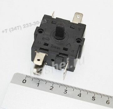 Переключатель для радиаторов 5pin 4pos-90 16А (TMSX6-5)