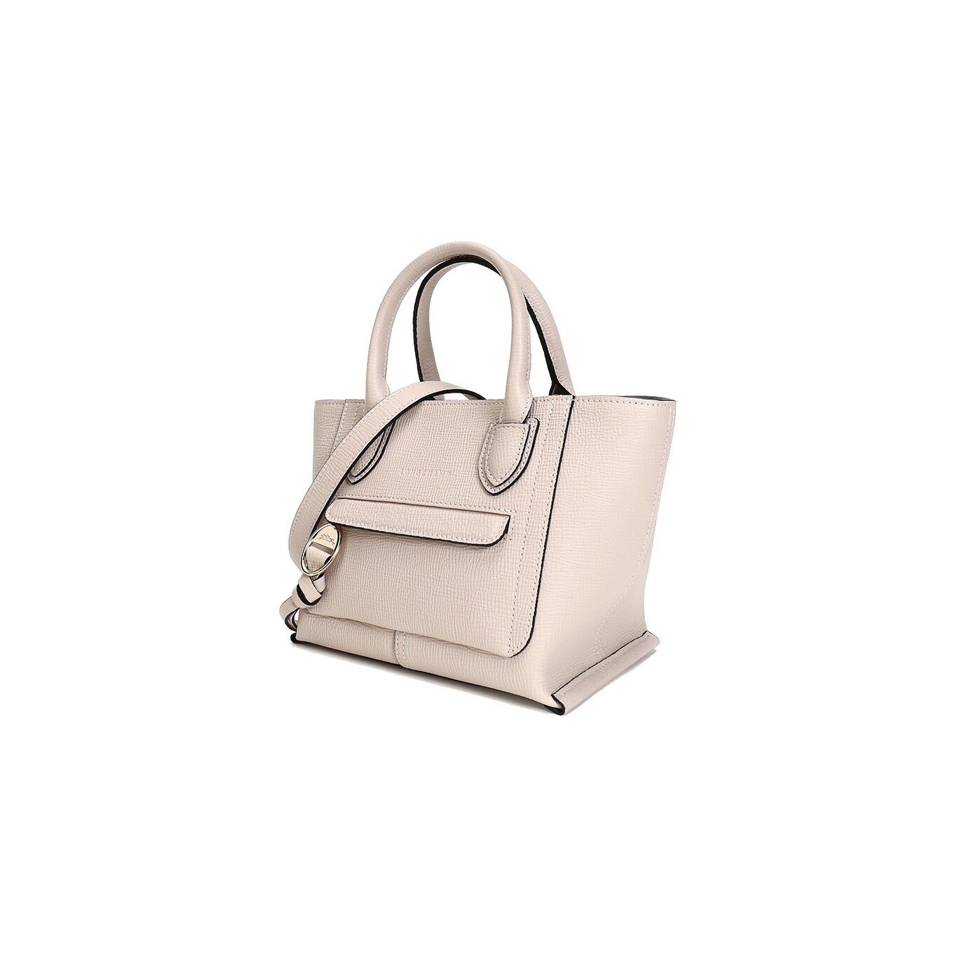 Сумка Longchamp, фактура матовая, розовый/белый — фото 1
