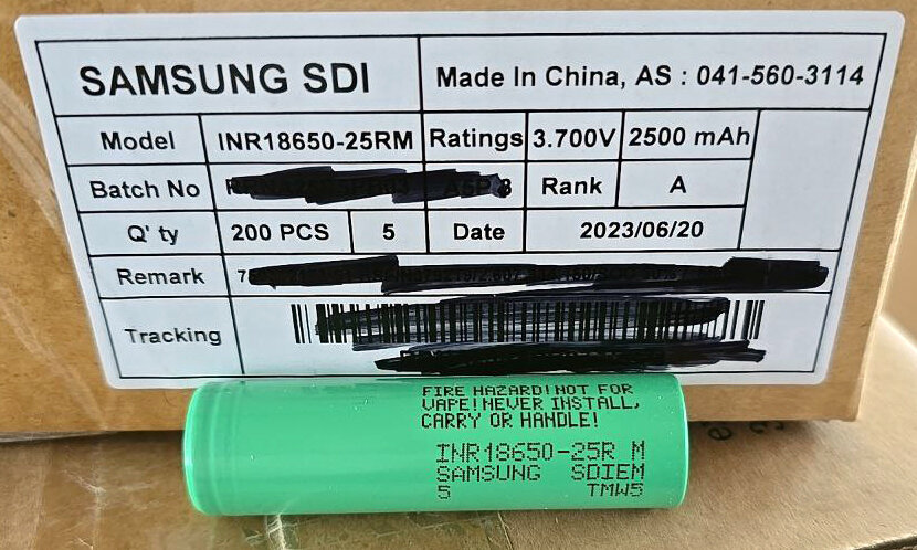 Аккумулятор Samsung18650 25RM