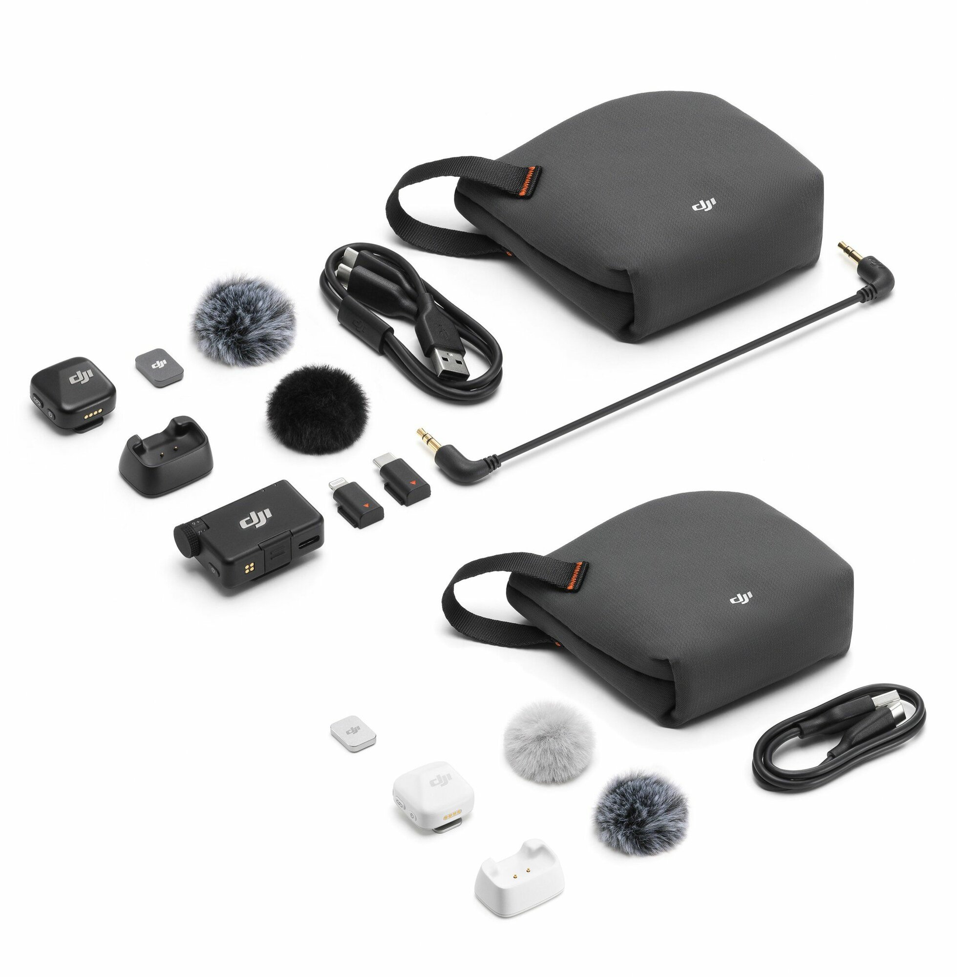 Микрофон DJI Mic Mini, беспроводной, петличный, компактный,（2TX+1RX）