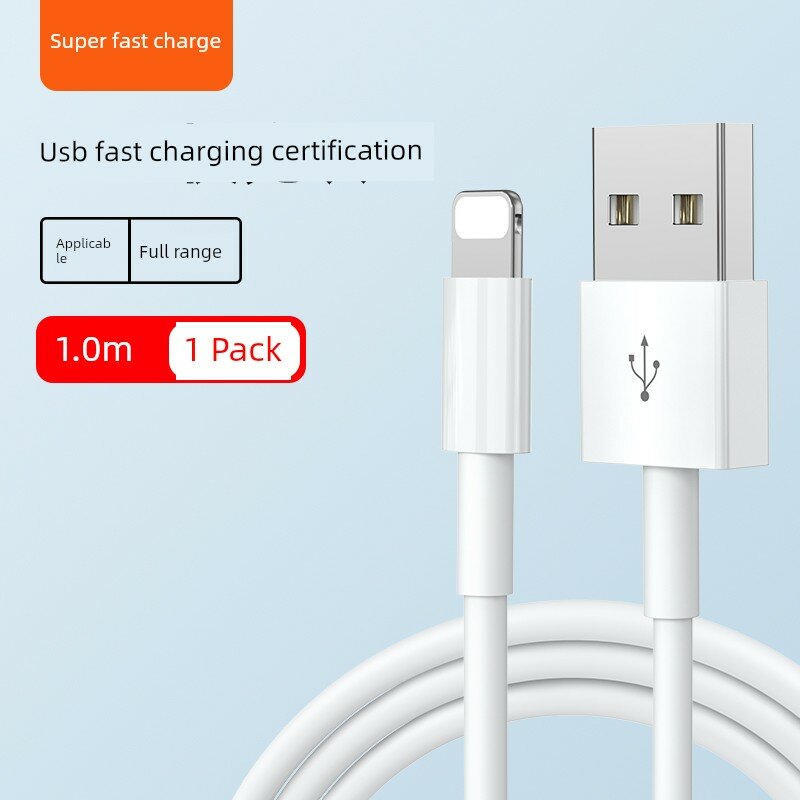30W PD Быстрая зарядка кабель USB-C к Lightning для iPhone 13/14/12/11 Pro Max, 1.0 метр, одиночный кабель