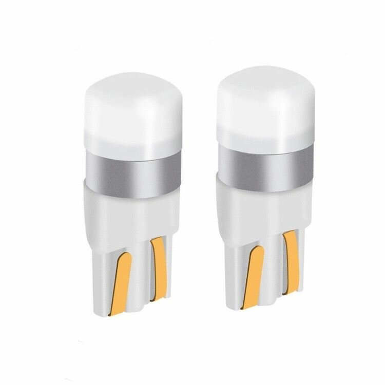 Светодиодные габаритные LED лампы W5W (T10) Sigma Light W5W White 1LED, 0.1W, 12V, цвет белый, к-т 2шт