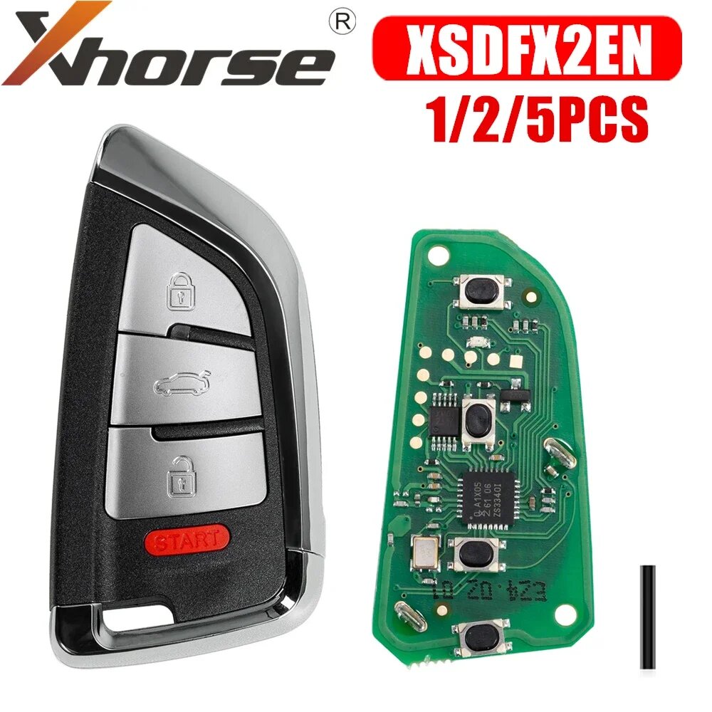 XHORSE XSDFX2EN смарт-ключ 4 кнопки, английская версия, 2шт
