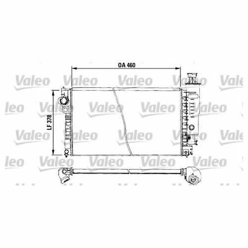 Радиатор системы охлаждения Peugeot 405 1.4/1.6 92-96 Valeo 730572 для Peugeot 405 II