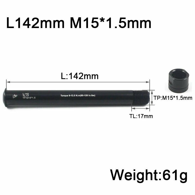 Быстросъемные шпильки Heppe L142mm M15x1.5, черные
