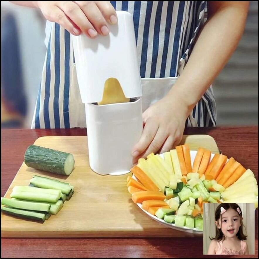 (Ручная) Картофелерезка / Машинка для резки картофеля фри из нержавеющей стали / Овощерезка