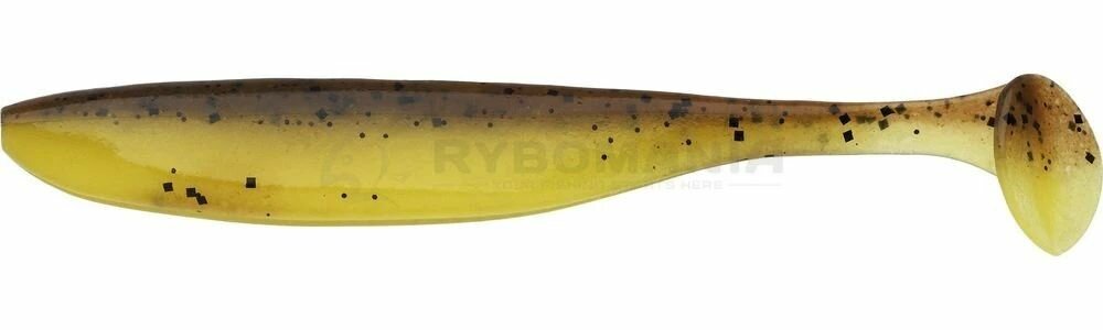 Приманка силиконовая мягкая съедобная, виброхвост Keitech тонущий Easy Shiner 4" PAL #10 Bumble Bee