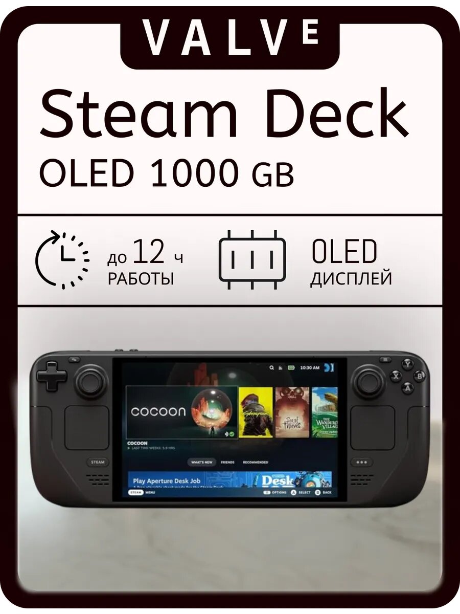 Игровая приставка Steam Deck OLED 1000 ГБ SSD