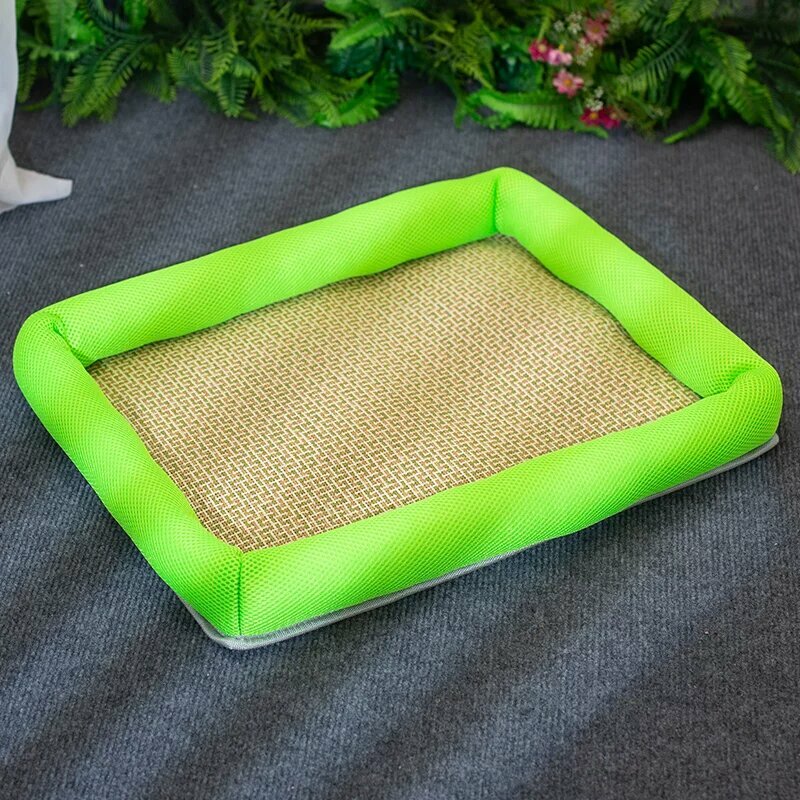 3D сетчатая дышащая подстилка для кошек, зеленая, размер M 60x50 см