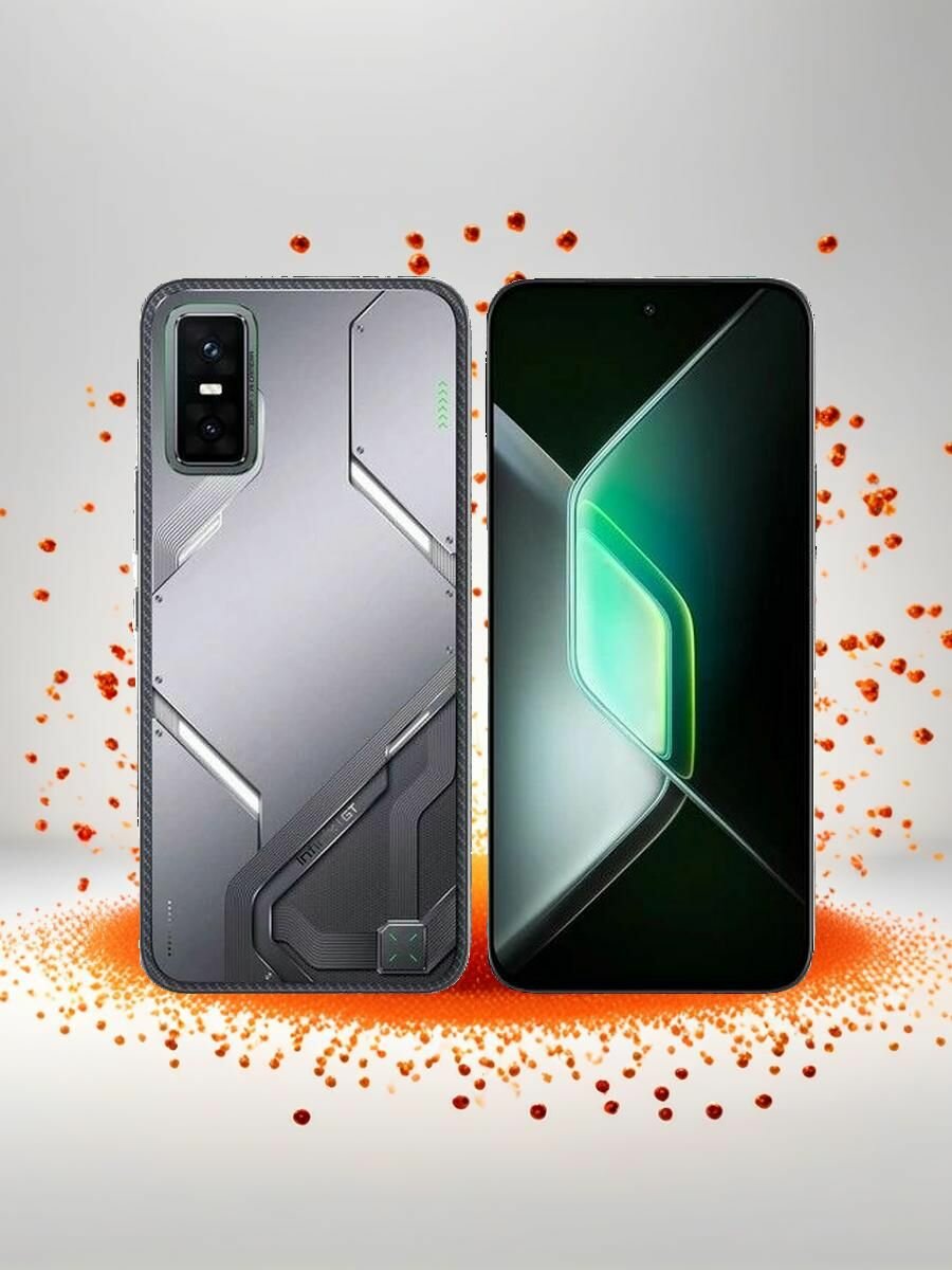 6.78" Смартфон Infinix GT 30 Pro 256 ГБ серый ядер - 8x(3.35 ГГц), 12 ГБ, 2 SIM, AMOLED, камера 108+8 Мп, NFC, 5500 мА*ч
