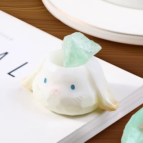 Authentic Animal Pal Natural Crystal Blind Box 2025 New Trending Hot Item Little Bean Original Stone Girly Decor Кролик