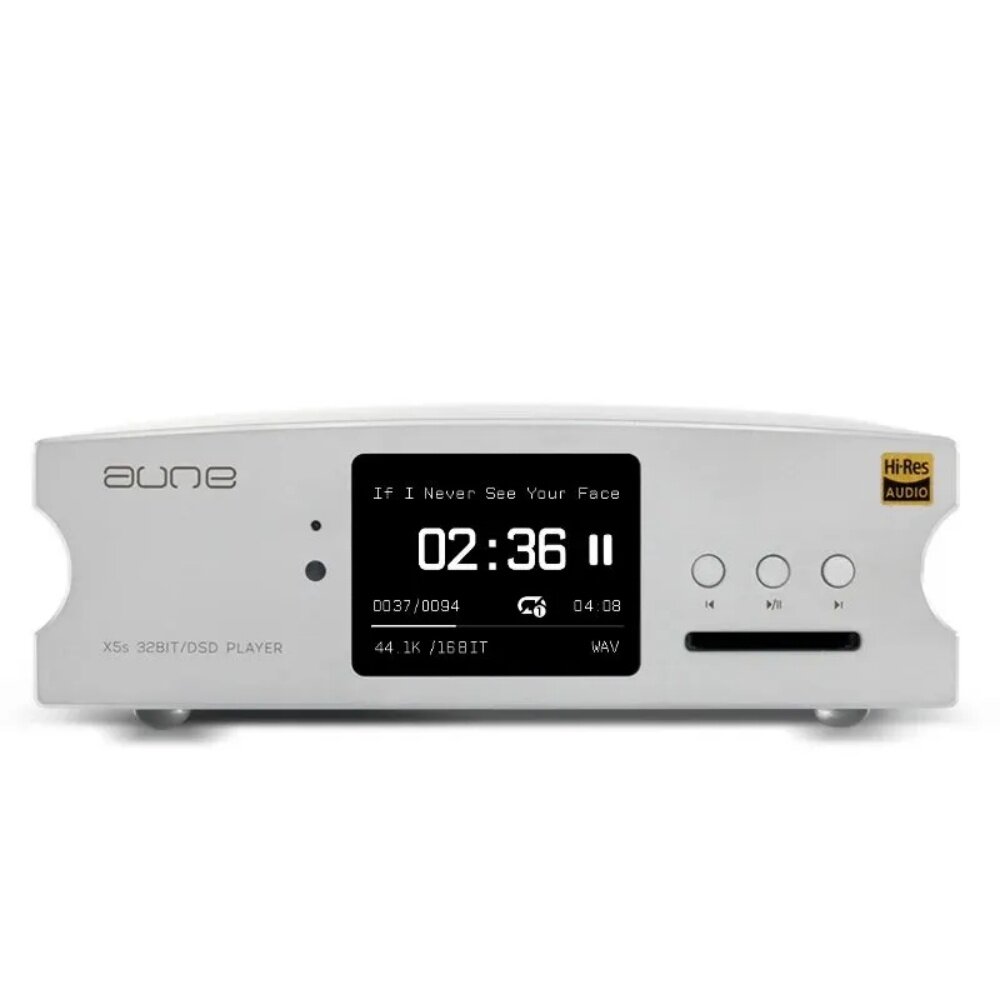 Aune X5s BT 8-й юбилейный выпуск 32 бит/384k DSD512 Bluetooth 5,0 Aptx, серебристый