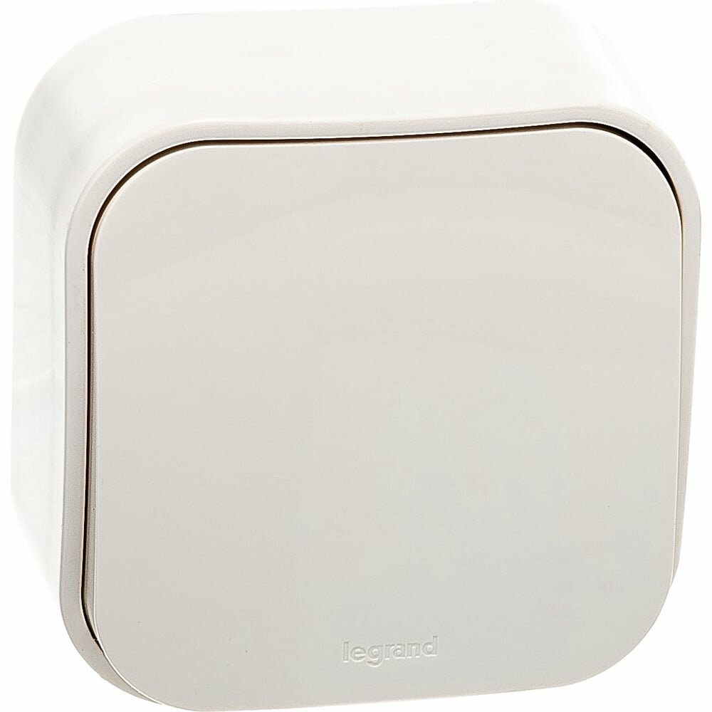 Выключатель Legrand одноклавишный Legrand Quteo IP20 10А 250В винтовые зажимы накладной монтаж слоновая кость 782230