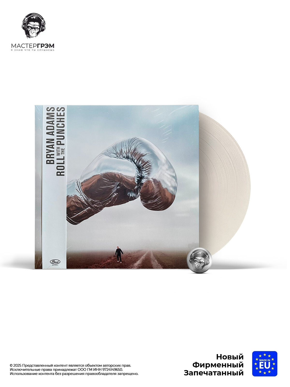 Виниловая пластинка Bryan Adams - Roll With The Punches (LP, Белый винил) Limited, 2025