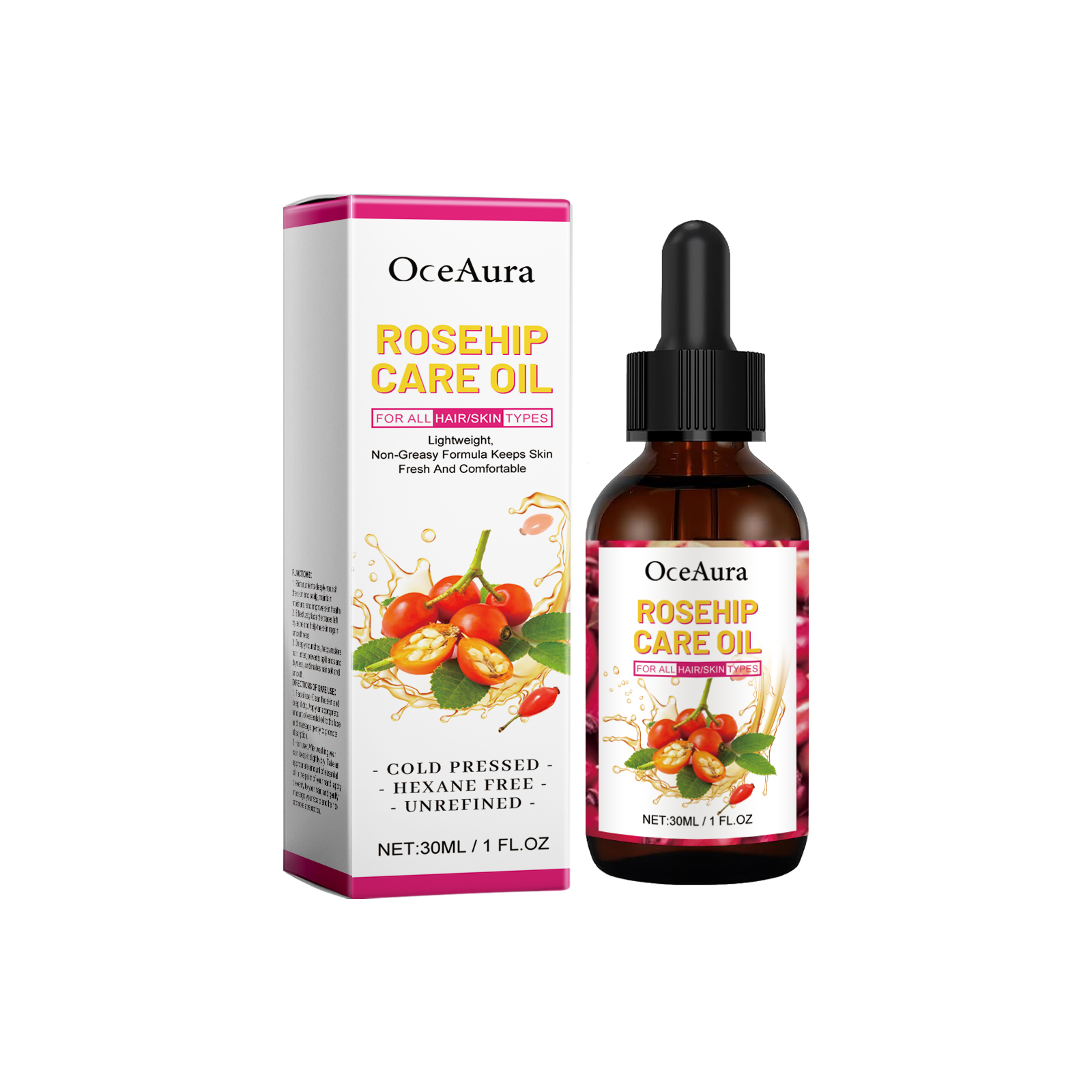 OceAura Увлажняющий Уход С розой Сыворотка