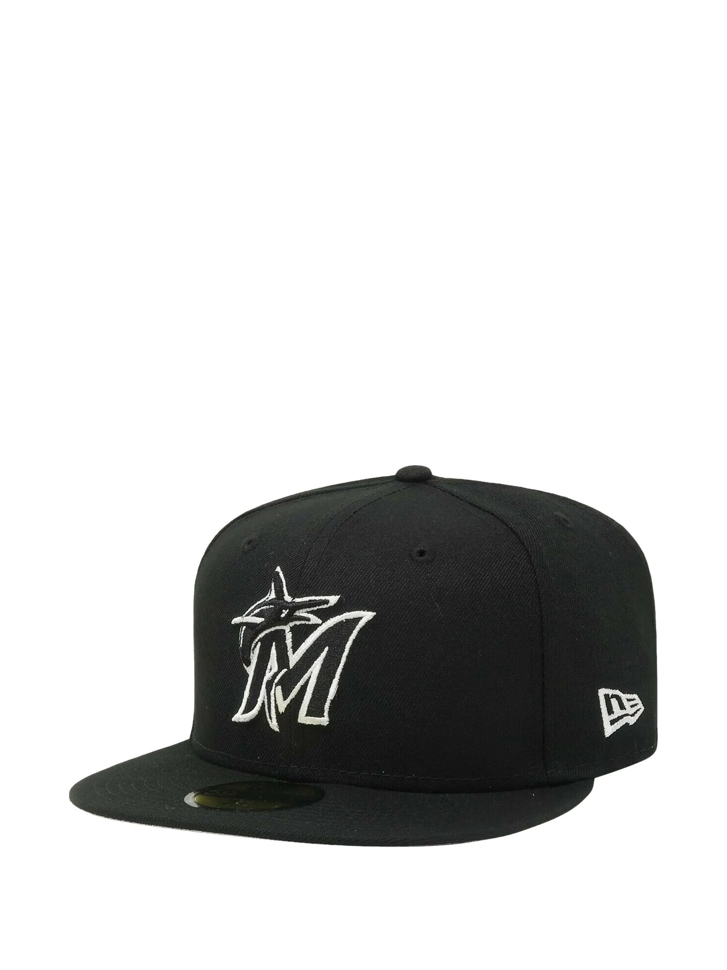 Шапка NEW ERA 59FIFTY Miami Marlins Authentic Fitted для мальчиков, размер M-L, черный — фото 1