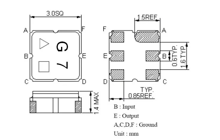 Фильтр TA1442A SAW 2492 МГц
