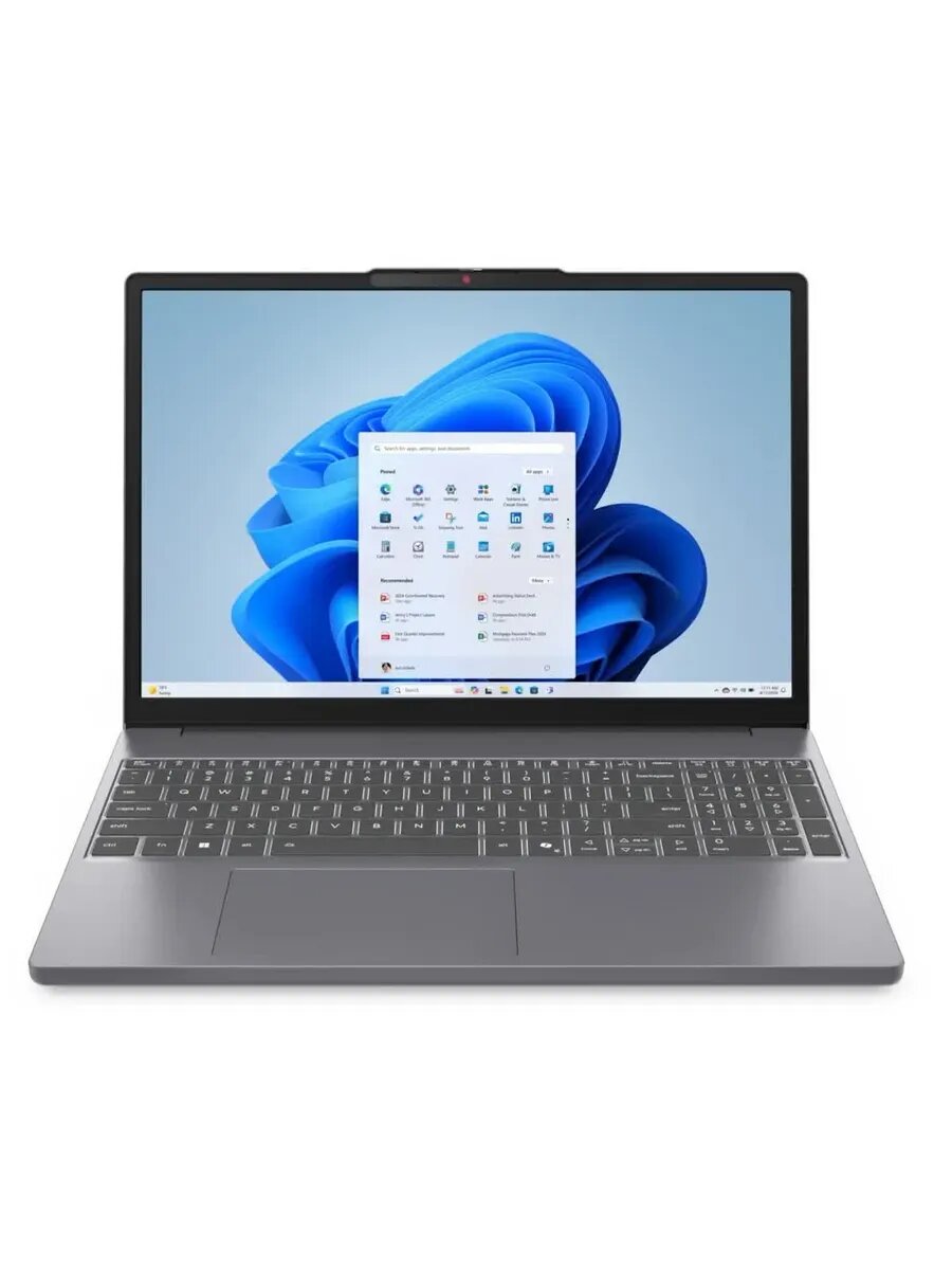 Ноутбук Lenovo IdeaPad Slim 3 15AHP10 15.3" IPS, Ryzen 7 8840HS, 16GB, 512GB SSD, AMD Radeon, Без ОС, grey (83KA001BRK)