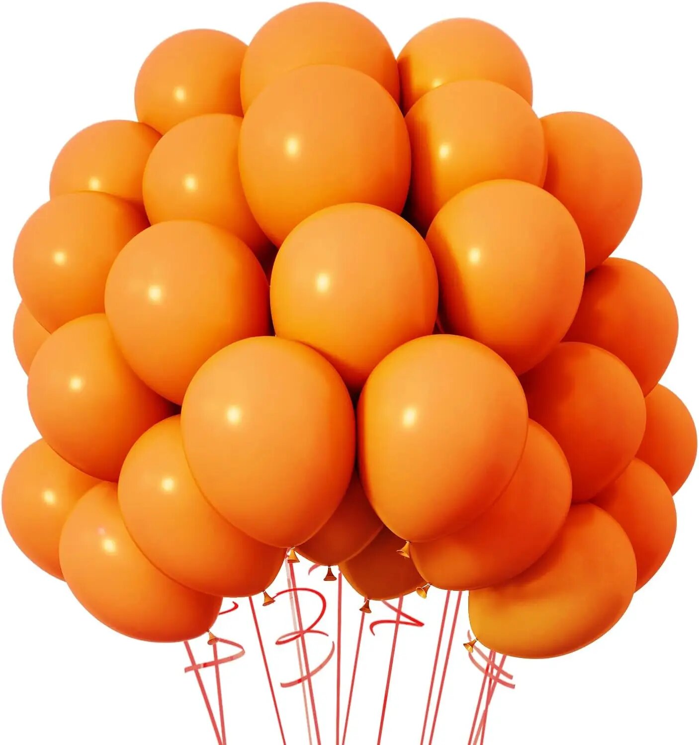 30 шаров латексных оранжевых Pearl orange