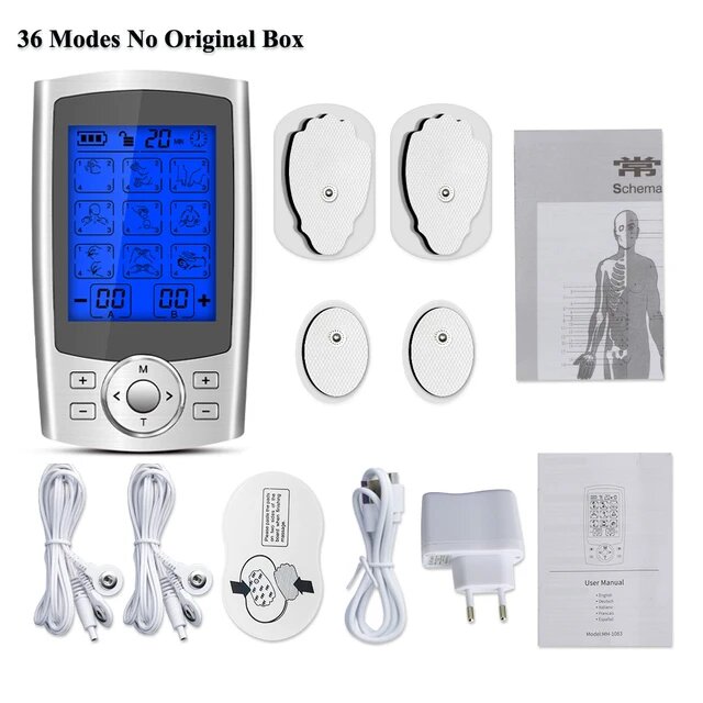 Электростимулятор мышц TENS/EMS 36 режимов SL EU Plug No Box