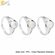 Кольцо CSJA Jewelry, ширина 14 мм, белый