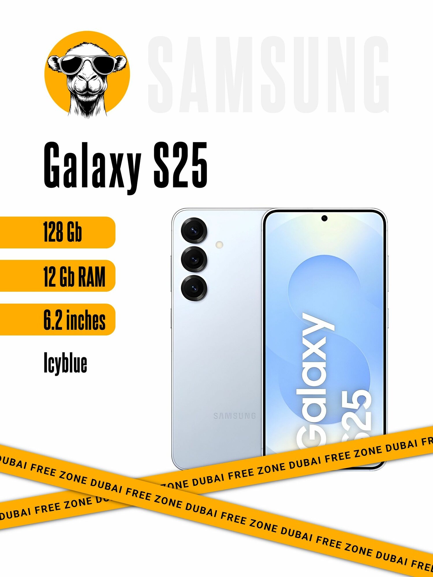 Смартфон Samsung Galaxy S25 12/128Gb Icy Blue/Голубой