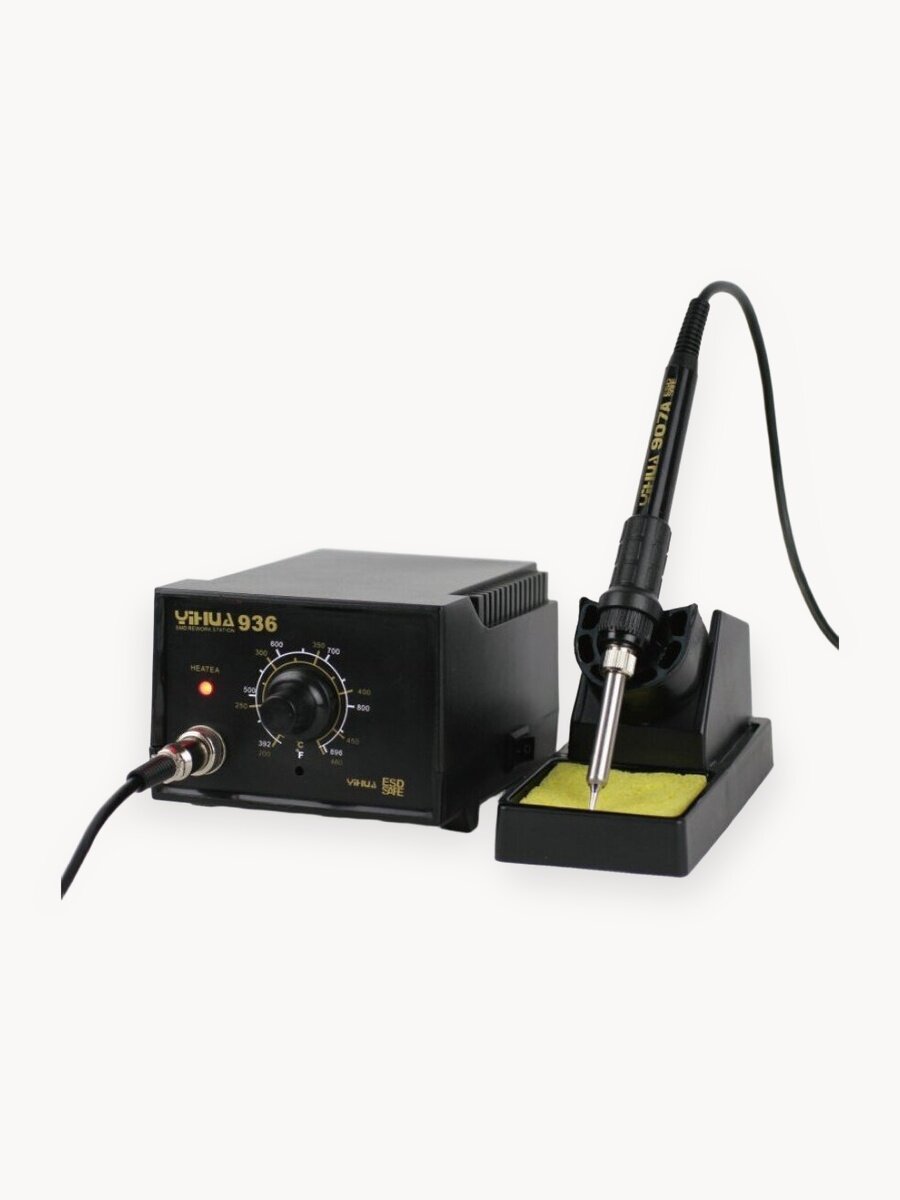 Паяльная станция YH 936 YIHUA 45вт, 200°C-480°C контролем температуры нагрева жала