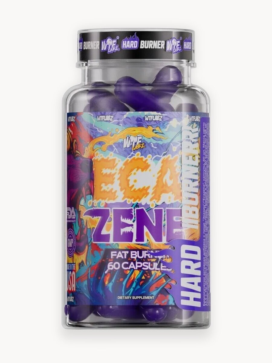 Жиросжигатель "HARD Ecazene" WTFLABZ в капсулах, 60шт, для мужчин и женщин