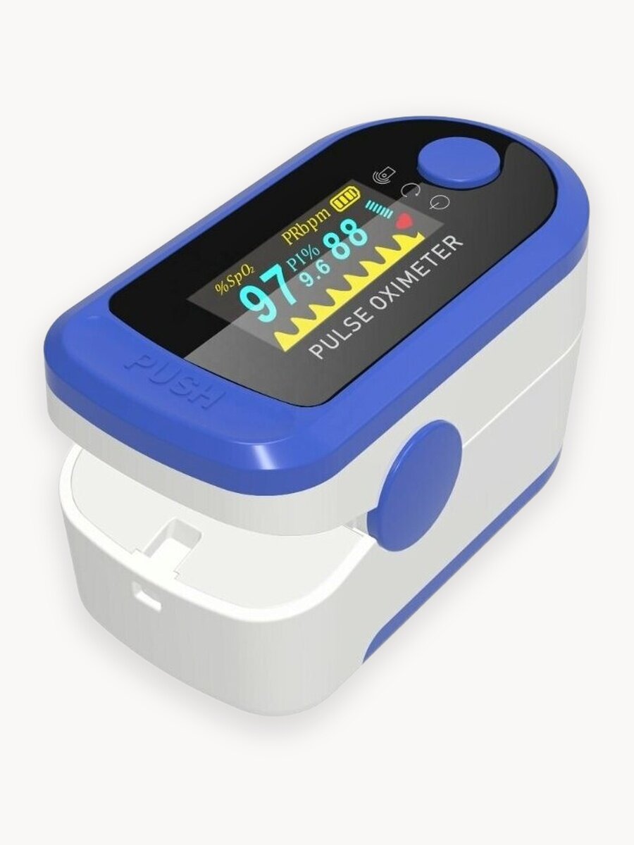 Пульсоксиметр Aiqura AD-805, синий