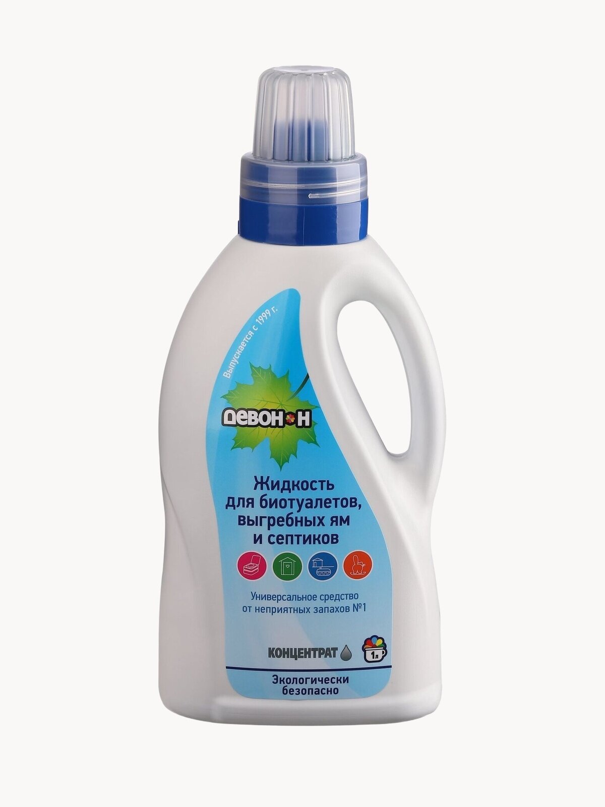 Жидкость для биотуалетов, выгребных ям и септиков "Девон-Н" 1 л, концентрат, от запаха и для разжижения отходов