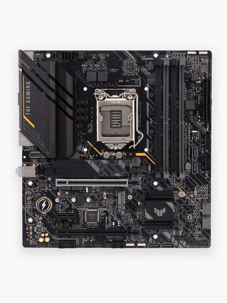 Материнская плата Asus TUF GAMING B560M-E Soc-1200 Intel B560 4xDDR4 mATX AC`97 8ch(7.1) 2.5Gg+HDMI+DP