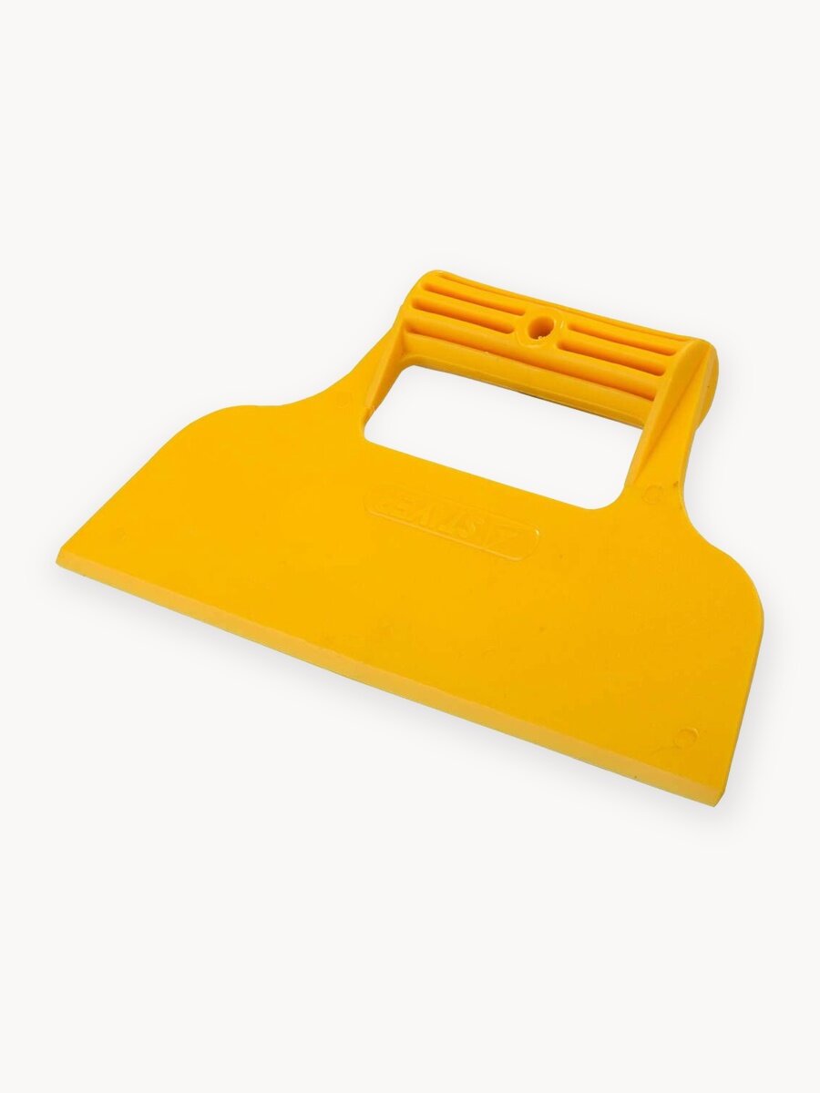 Шпатель STAYER, малярный, пластиковый, 230мм, противоскользящая рукоятка, желтый