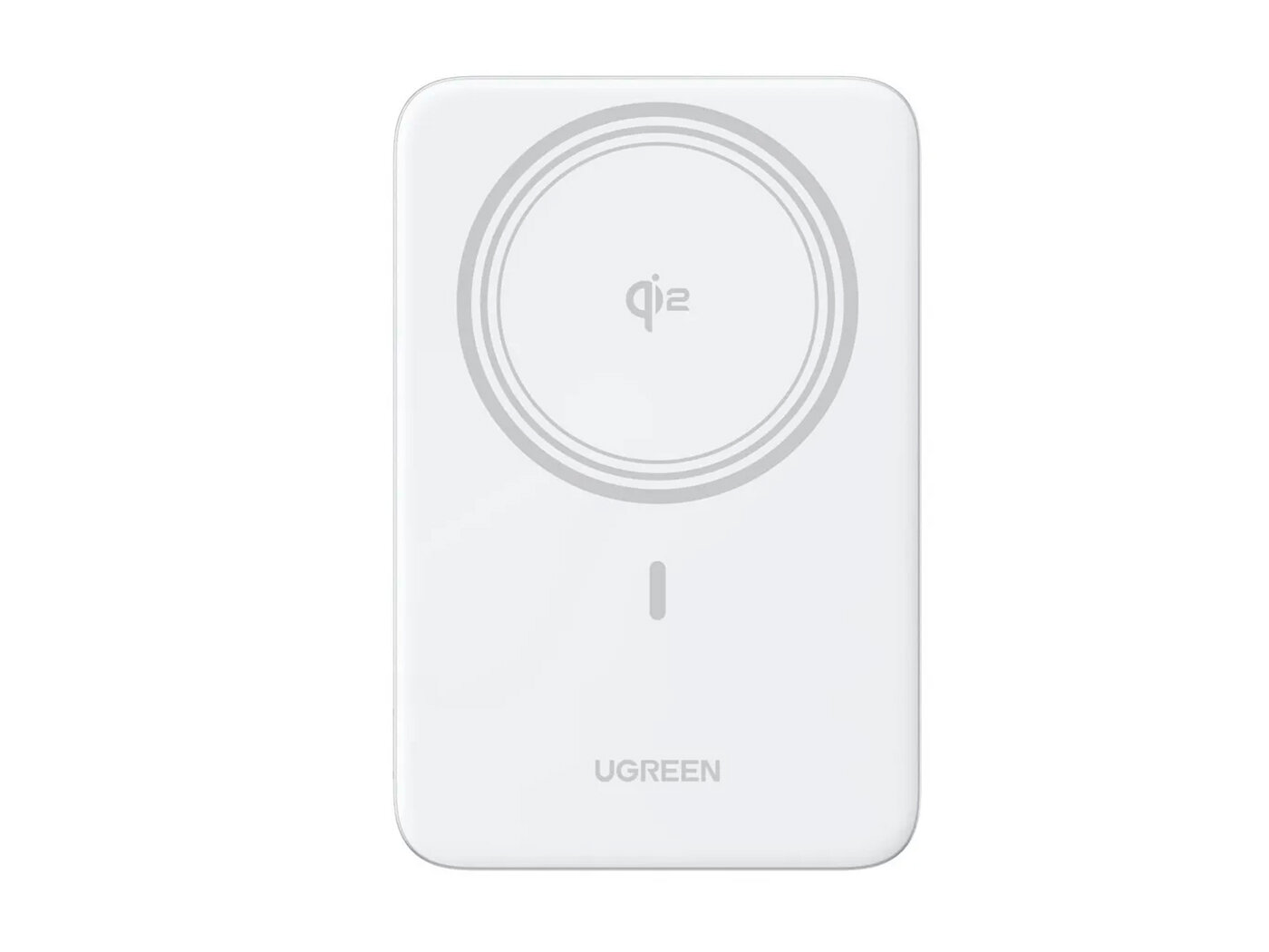Внешний аккумулятор UGREEN PB580 (95931B) MagFlow Air Ultra-Slim Magnetic 5000mAh Wireless 15W Power Bank. белый 95931B