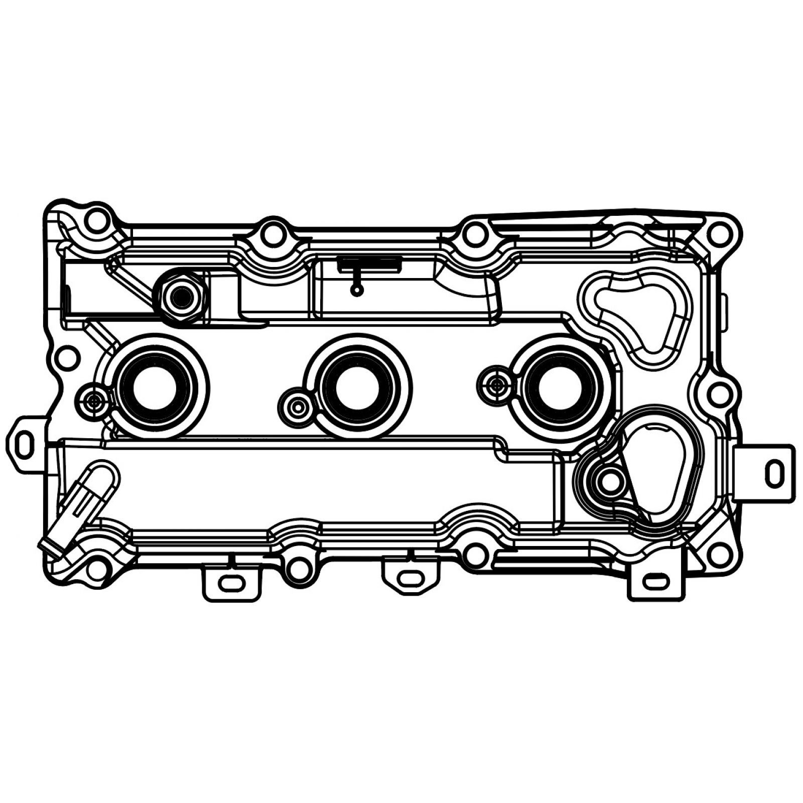 Клапанная крышка, правая для Ниссан Теана J32 2008- 2.5i oem 13264JN01A, 13264JP01A арт LVPC1409