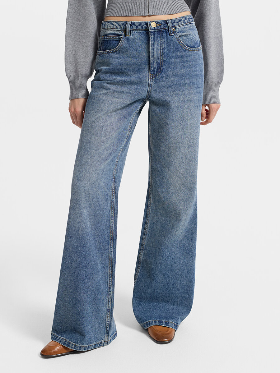 Джинсы клеш 