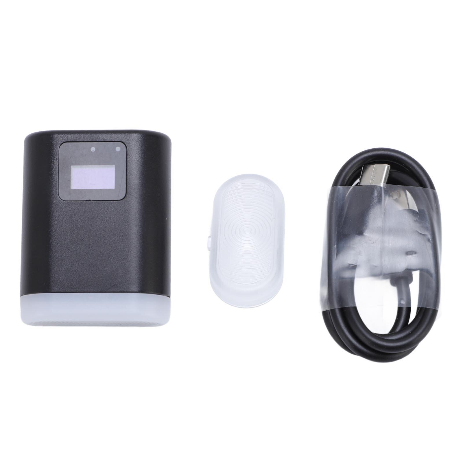 Универсальная камера вспышка Hot The Mount Mount Type-C Перезаряжаемая 5600K 8-уровневая переносная вспышка яркости для GR3 для ZV1 Black