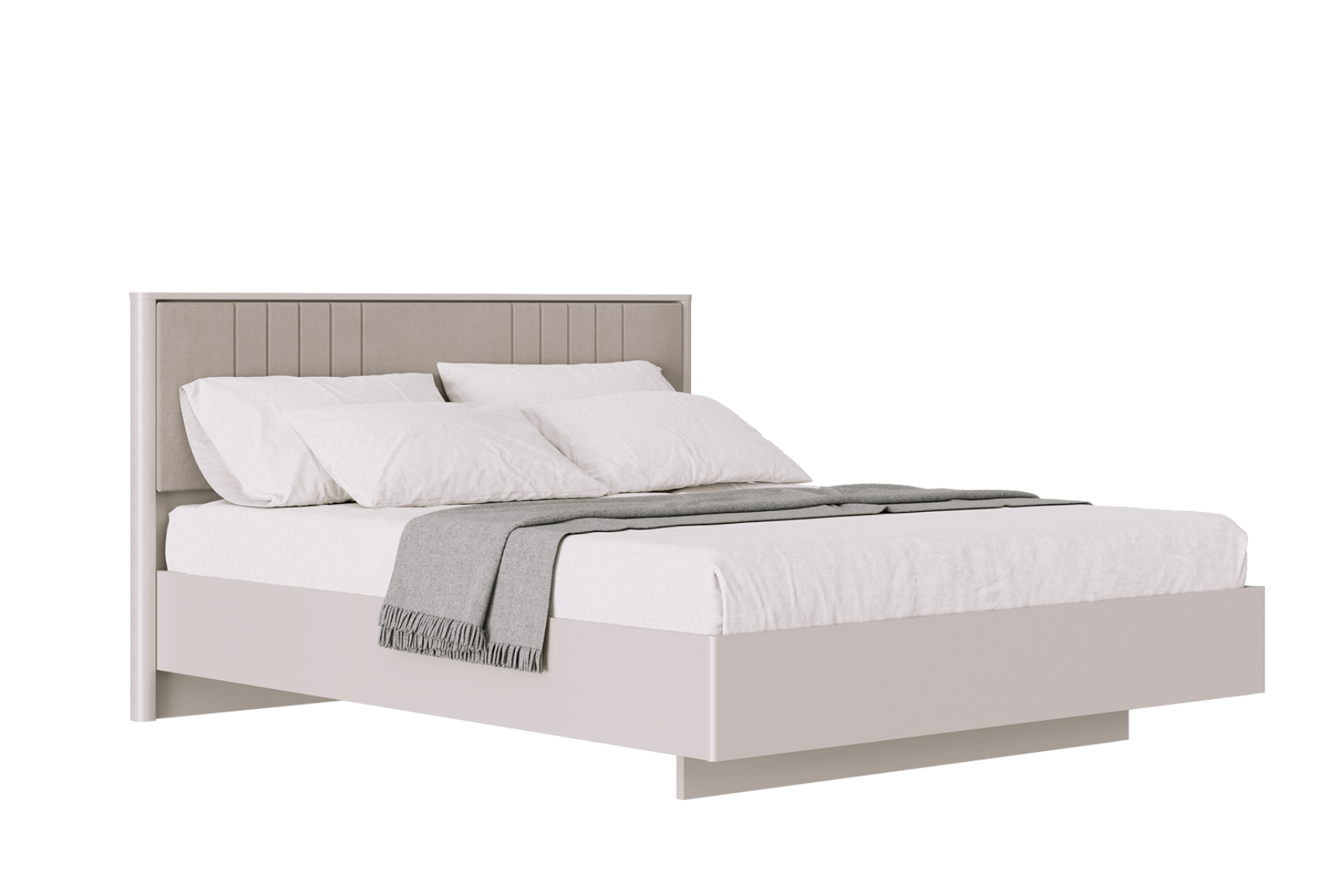 Кровать без основания БРВ далия LOZ 160 с мягким элементом персидский жемчуг ш.174 см, в. 102 см, гл. 203,5 см.