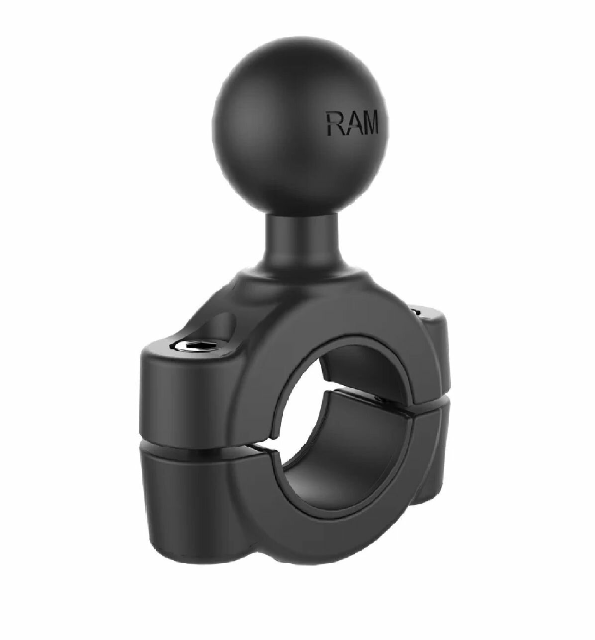 RAM-B-408-75-1U Мото крепление RAM на руль, трубу 19-25 мм, шар 25 мм, обрезинен