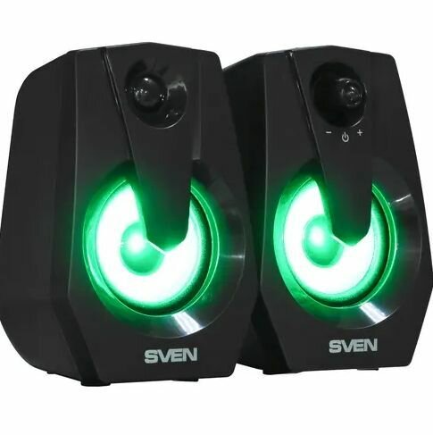 Колонки 2.0 SVEN 370 (370) черный 6 Вт, питание - USB порт