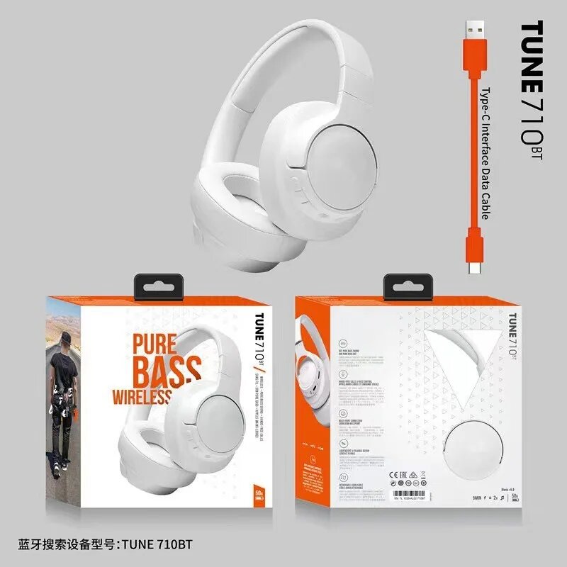 Наушники на голове Классический SCU-TUNE710BT с Bluetooth, беспроводные, стереозвук, для музыки и спорта